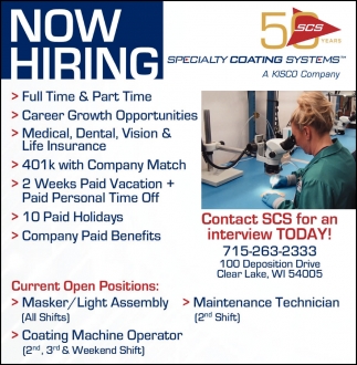Now Hiring, SCS