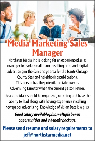 Media Marketing Sales Manager, Northstar Media