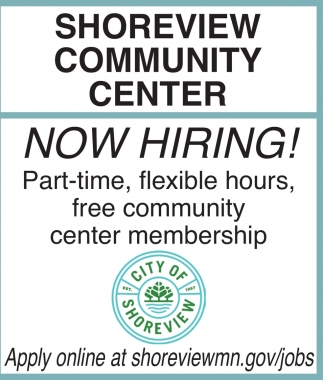 Now Hiring!, City Of Shoreview, Shoreview, MN